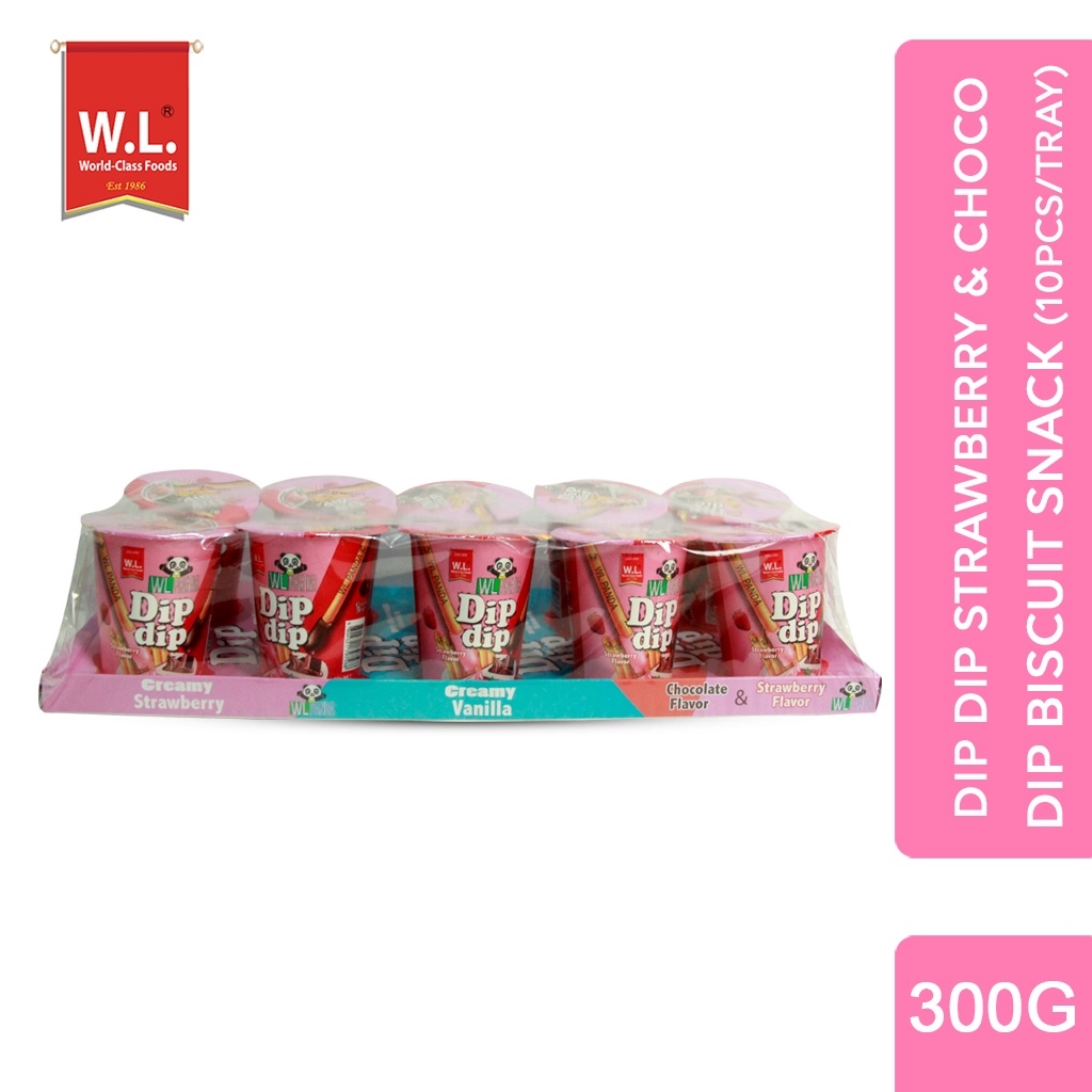 ๑ WL FOODS Dip Dip Creamy Strawberry Chocolate 30g Packed By 10s | Lazada PH