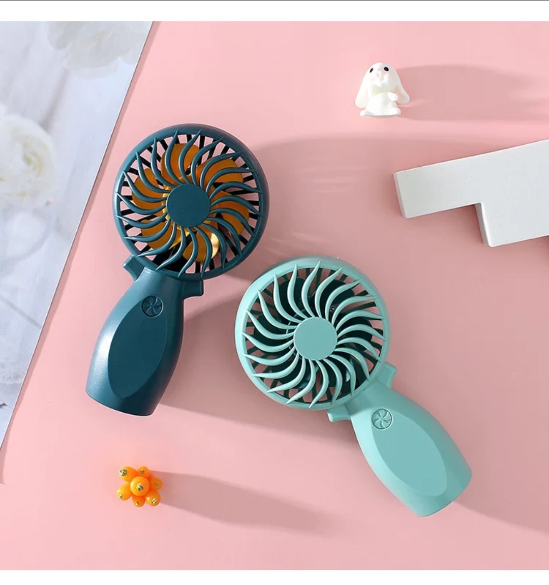 YUTU Portable Rechargeable Fan Mini Handy Fan Size USB Cooling Fan Desk ...