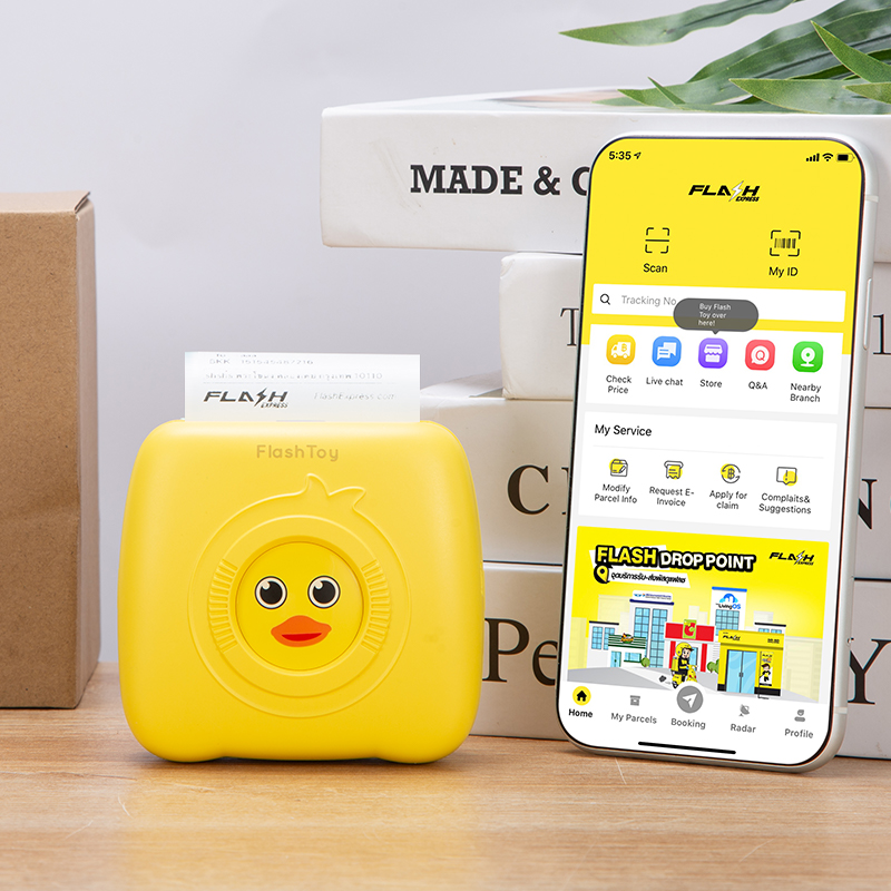 Flash Express Portable Bluetooth Printer Mini Thermal Printers for ...