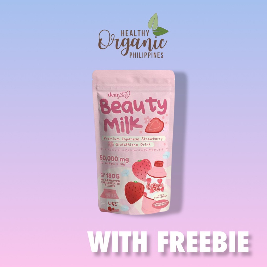 Dear Face Beauty Milk Premium Japanese Melon Strawberry Lychee Mistique ...