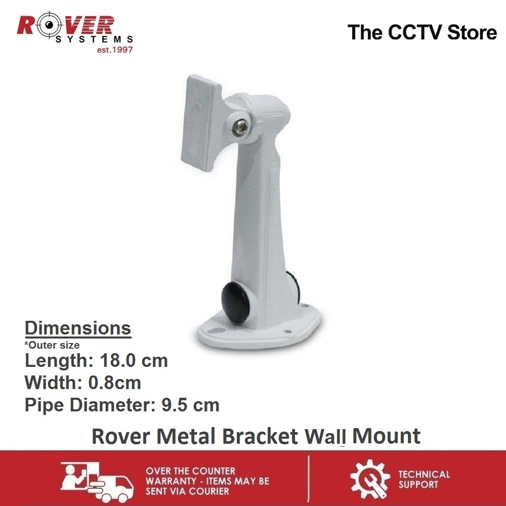 Rover Systems 18.0 cm x 0.8 cm x 9.5 cm L-type Wall Mount Metal CCTV ...