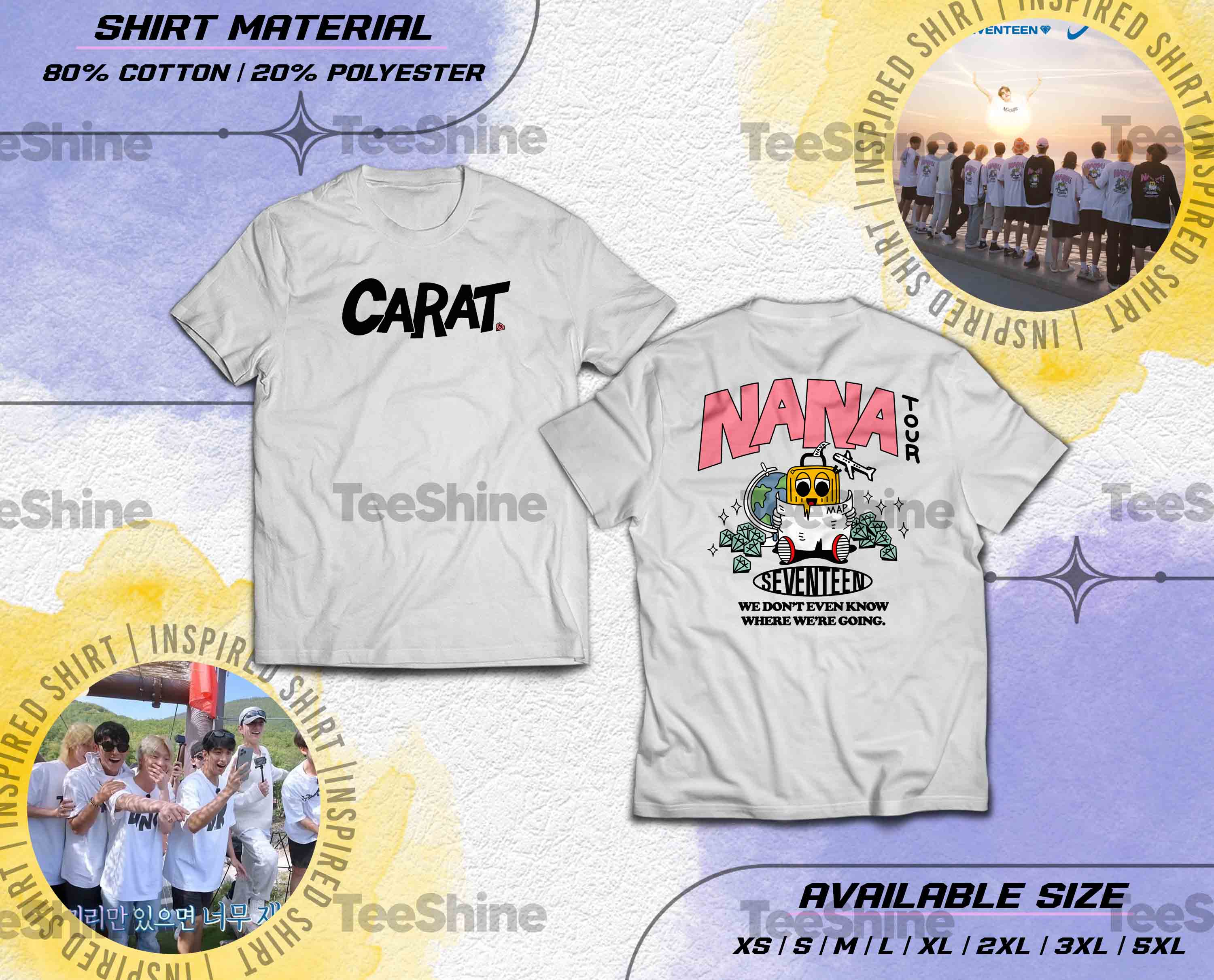 SVT NANA TOUR VERSION 2 KPOP SHIRT | COTTON T-SHIRT | Lazada PH