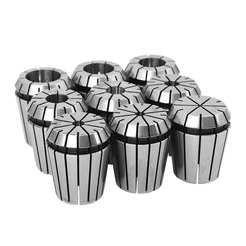 10Pcs ER32 Spring Collets Set 2/4/6/8/10/12/16/18/20mm + MT3 M12 ER32 ...