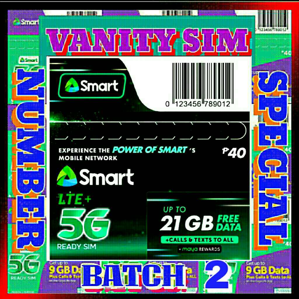 SMART Sim Card 5G Vanity SPECIAL NUMBER (Batch 2) Expiration: 2025 ...