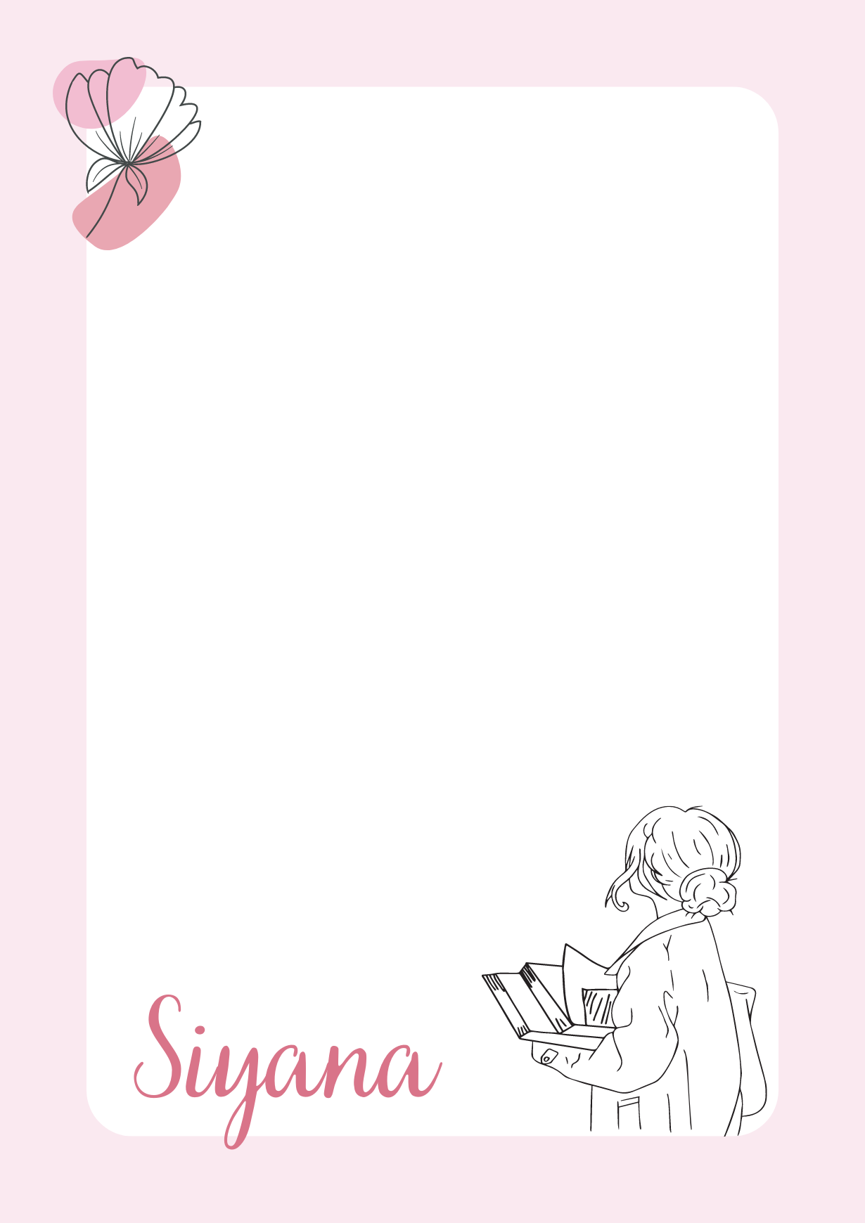 SIYANA THINGS Personalized Notepad | Aesthetic Memo Pad | Minimalist ...