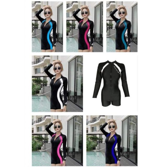 New Long Sleeve Rash Guard Zip Up | Lazada PH
