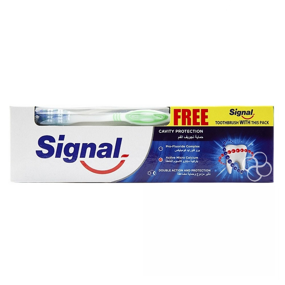 Signal Cavity Protect Toothpaste 100mL with Free Toothbrush | Lazada PH