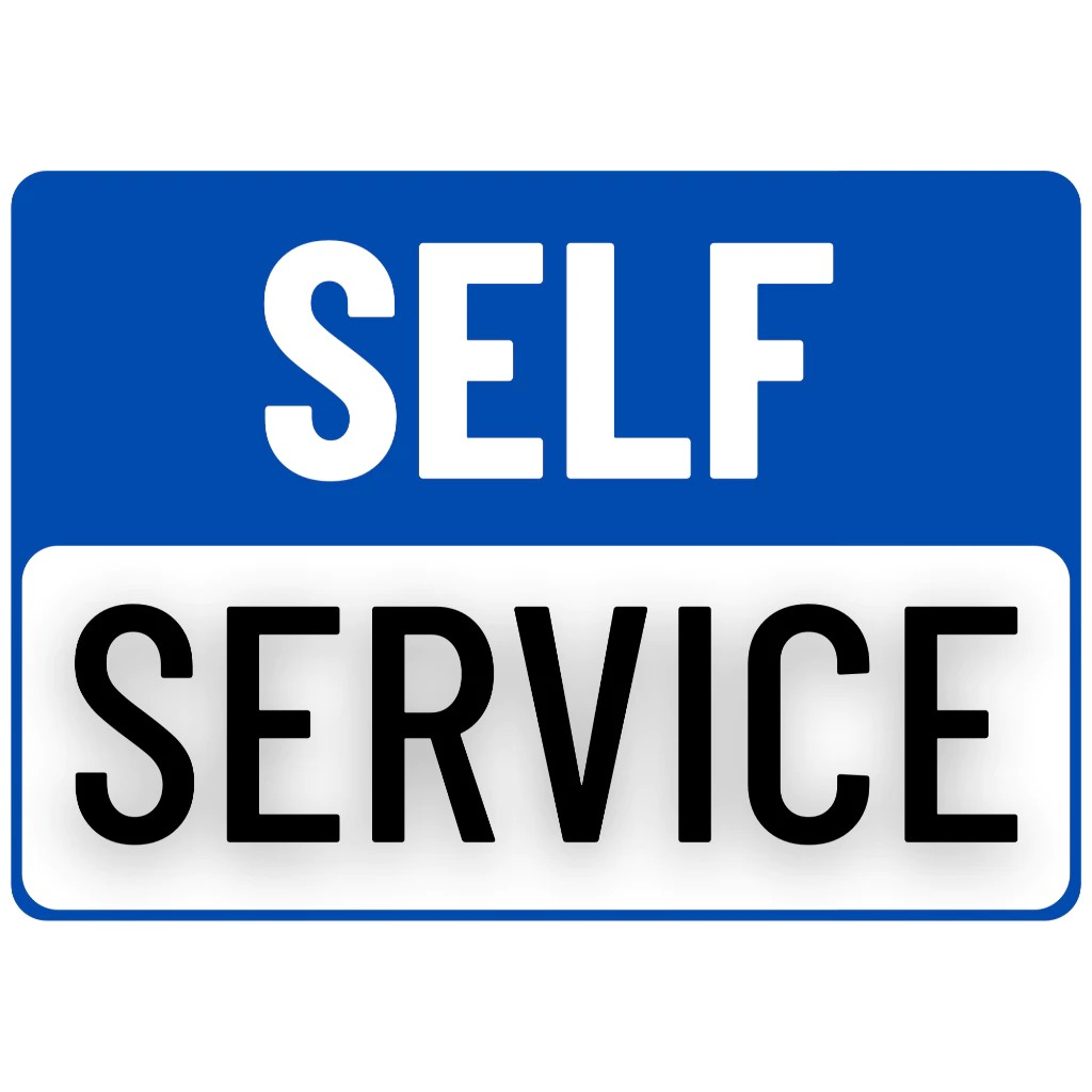 Self Service Laminated Signage | Lazada PH