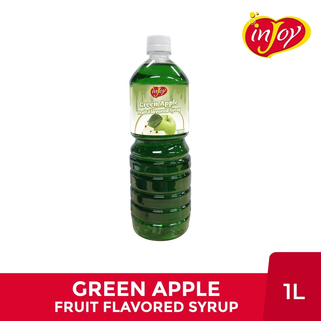inJoy Green Apple Fruit Flavored Syrup 1L | Lazada PH