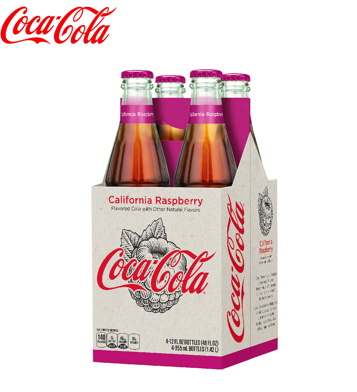 Coca-Cola Soda, California Raspberry, 12 Fl Oz, 4 Count | Lazada PH