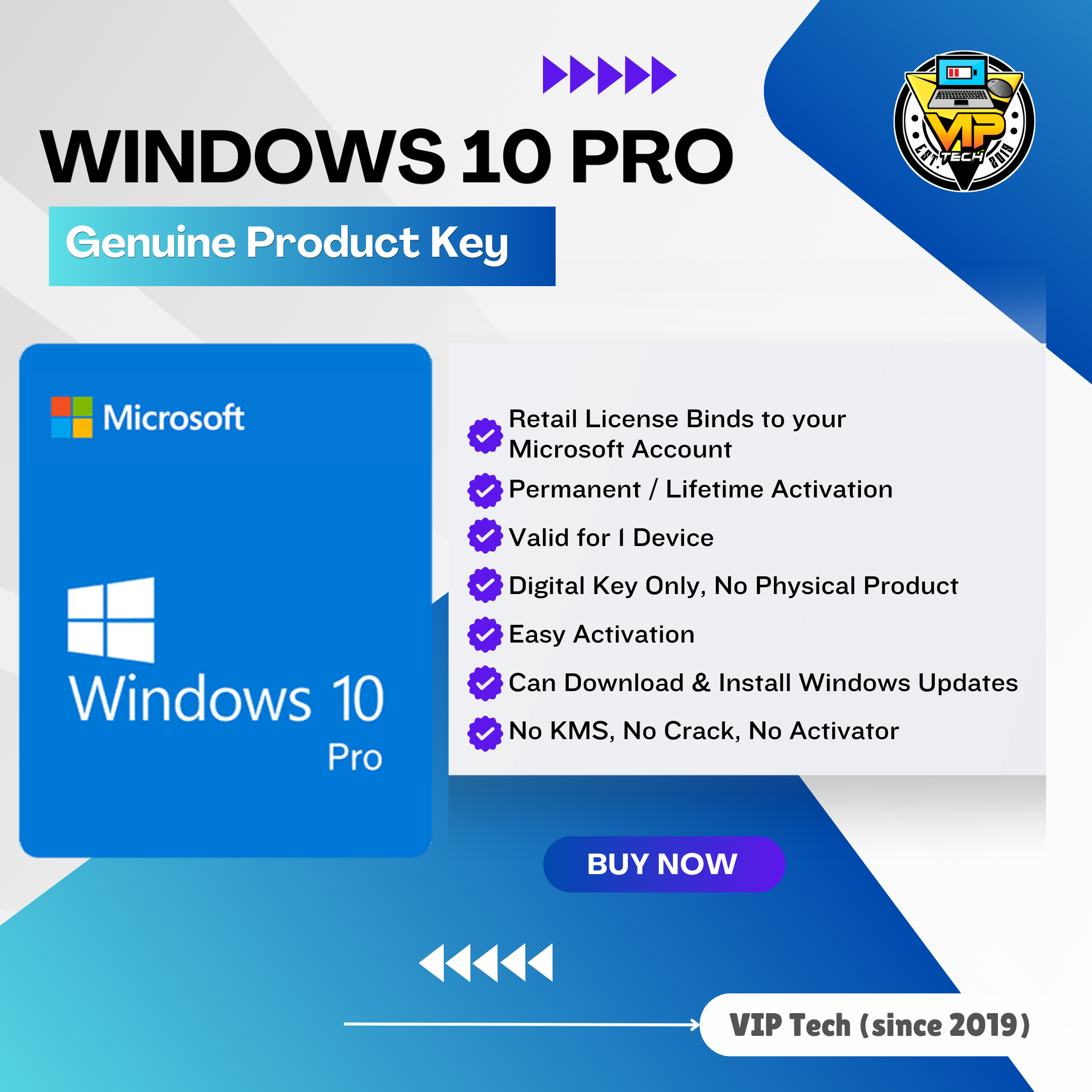 Lifetime License Key for MS Office 2021 / 2019 Pro Plus / Windows 10 / ...