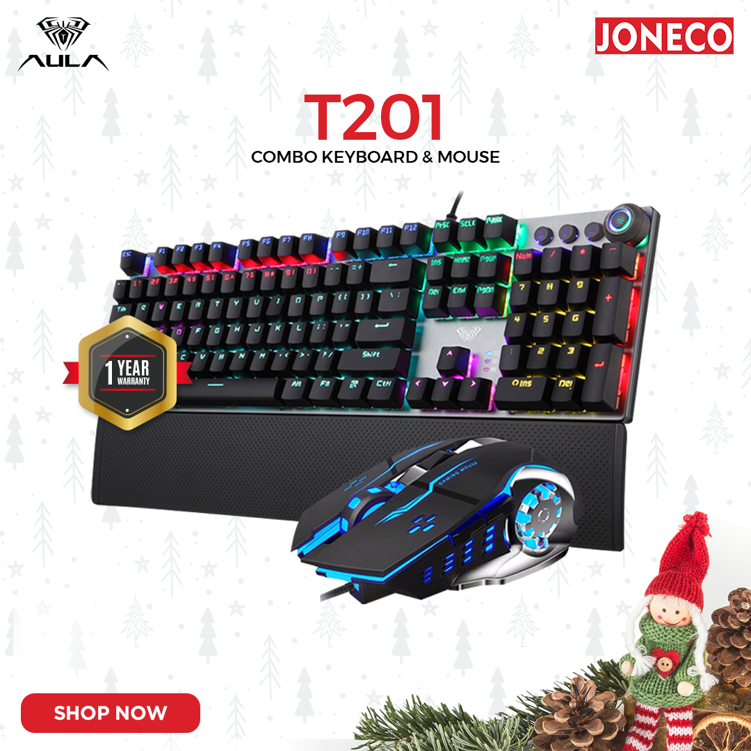 Aula T201 Wired Gaming Membrane Keyboard and Mouse Combo Set | Lazada PH