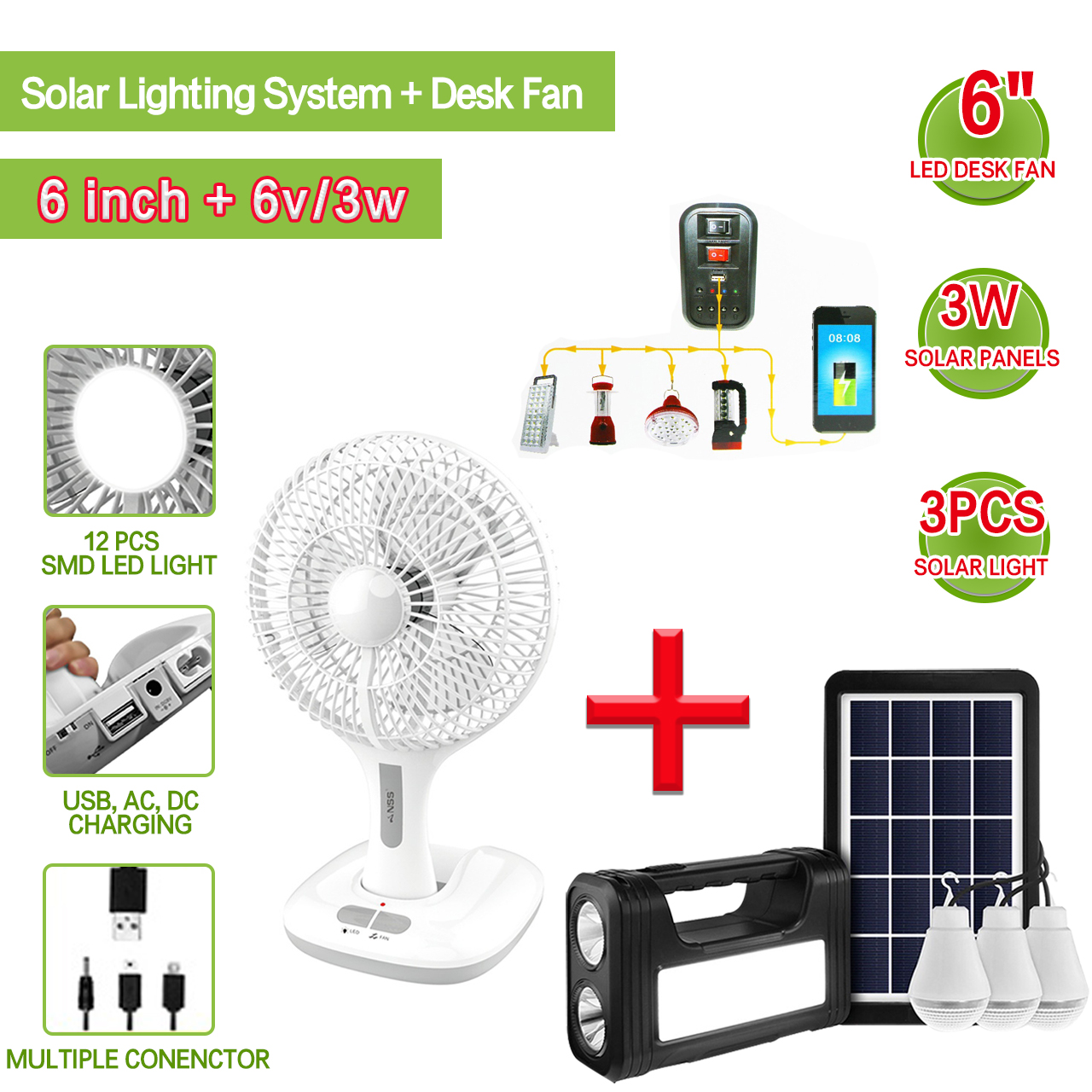 Nss multifunction electric fan with solar panel 16" solar stand fan ...