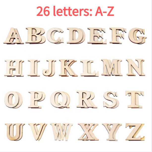 Wooden Craft Letters Natural Wood Alphabet for Home Decor | Lazada PH
