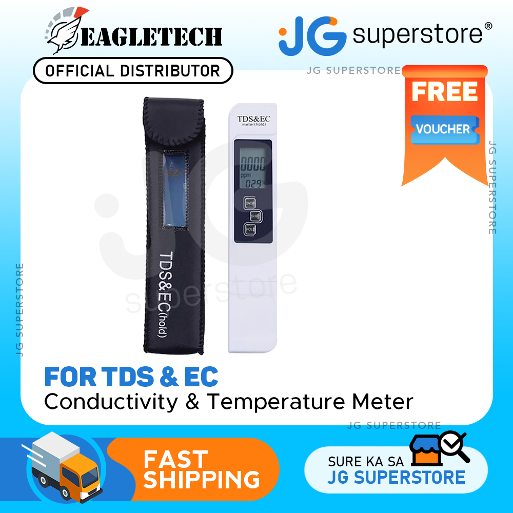 Eagletech TDS EC TEMP METER 3 in 1 Tester / Conductivity Meter ...