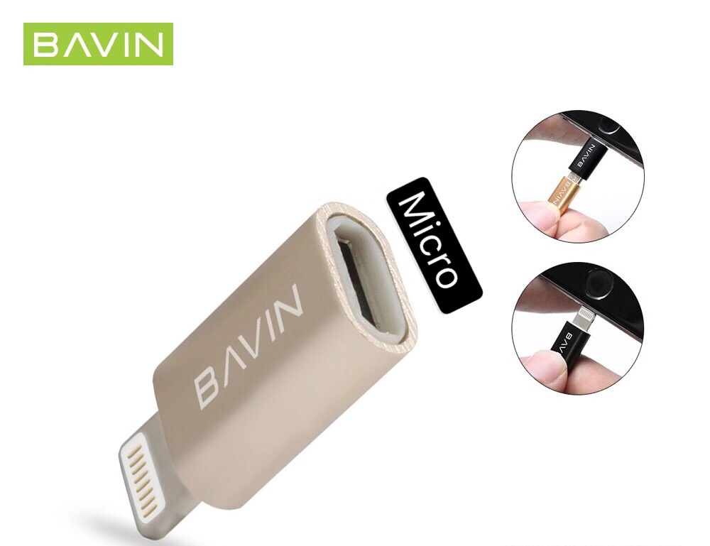 Original Bavin Charging Adapter Android Micro To IOS & Android Micro To ...