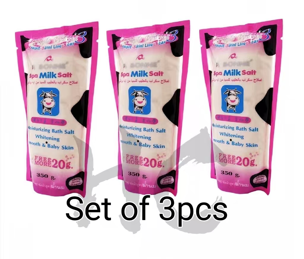 （Set of 3pcs）Milk Salt Body Scrub A Bonne' 350g | Lazada PH