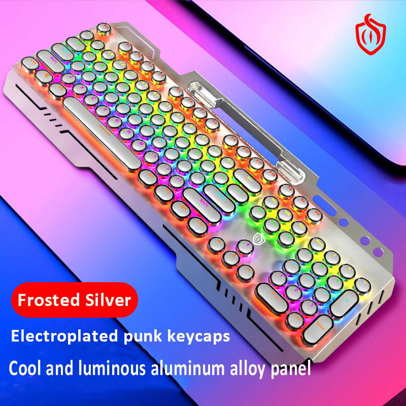 keyboard Colorful LED Backlight mechanical keyboard cellphone gaming ...