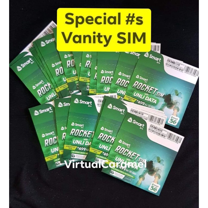 Smart Rocket SIM Vanity Special Numbers Unlidata for 30 Days | Lazada PH