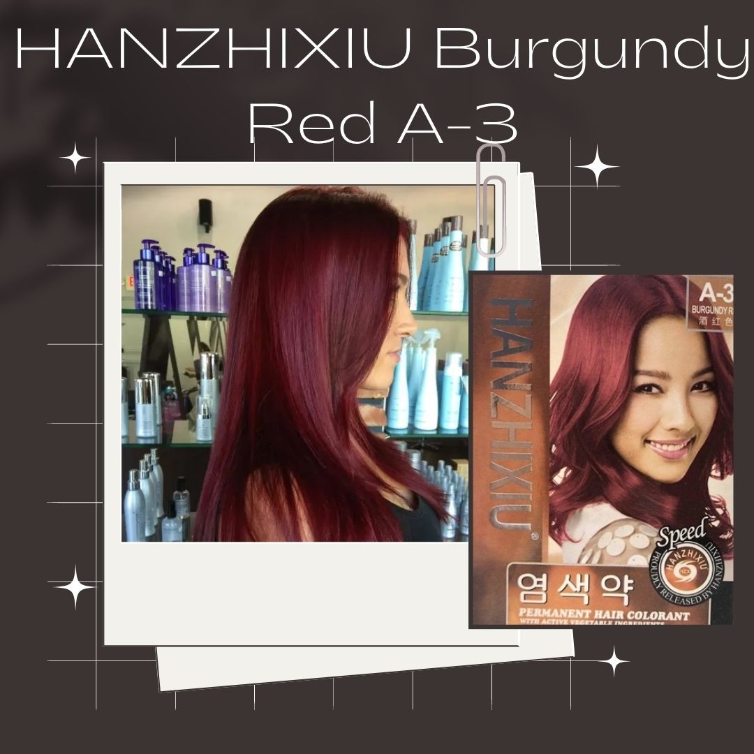 Hanzhixiu Red Burgundy A-3 Color 30ml Hair Colour Cream | Lazada PH