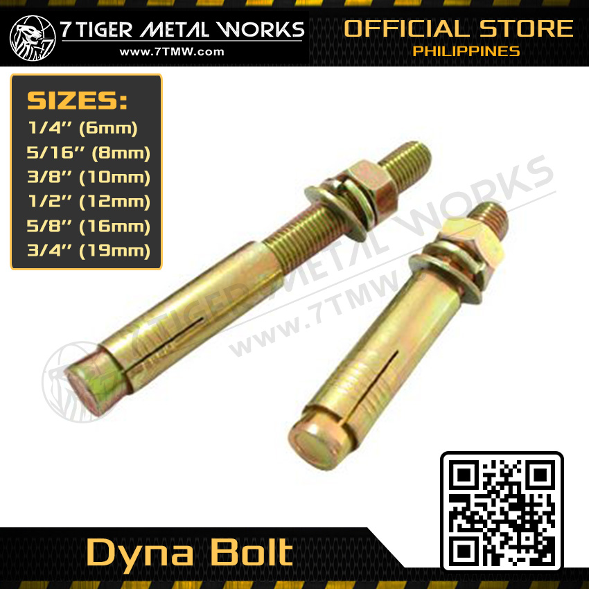 dyna bolt 1/4 to 3/4 inch PER PC / Dyna Bolts / Concrete Anchor Bolt ...