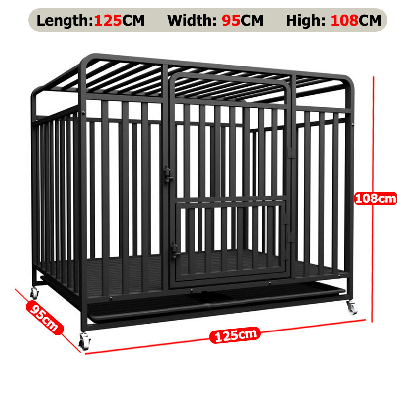 Square Tube Pet Cage Large Metal Dog Cage Stainless Steel Large Free ...