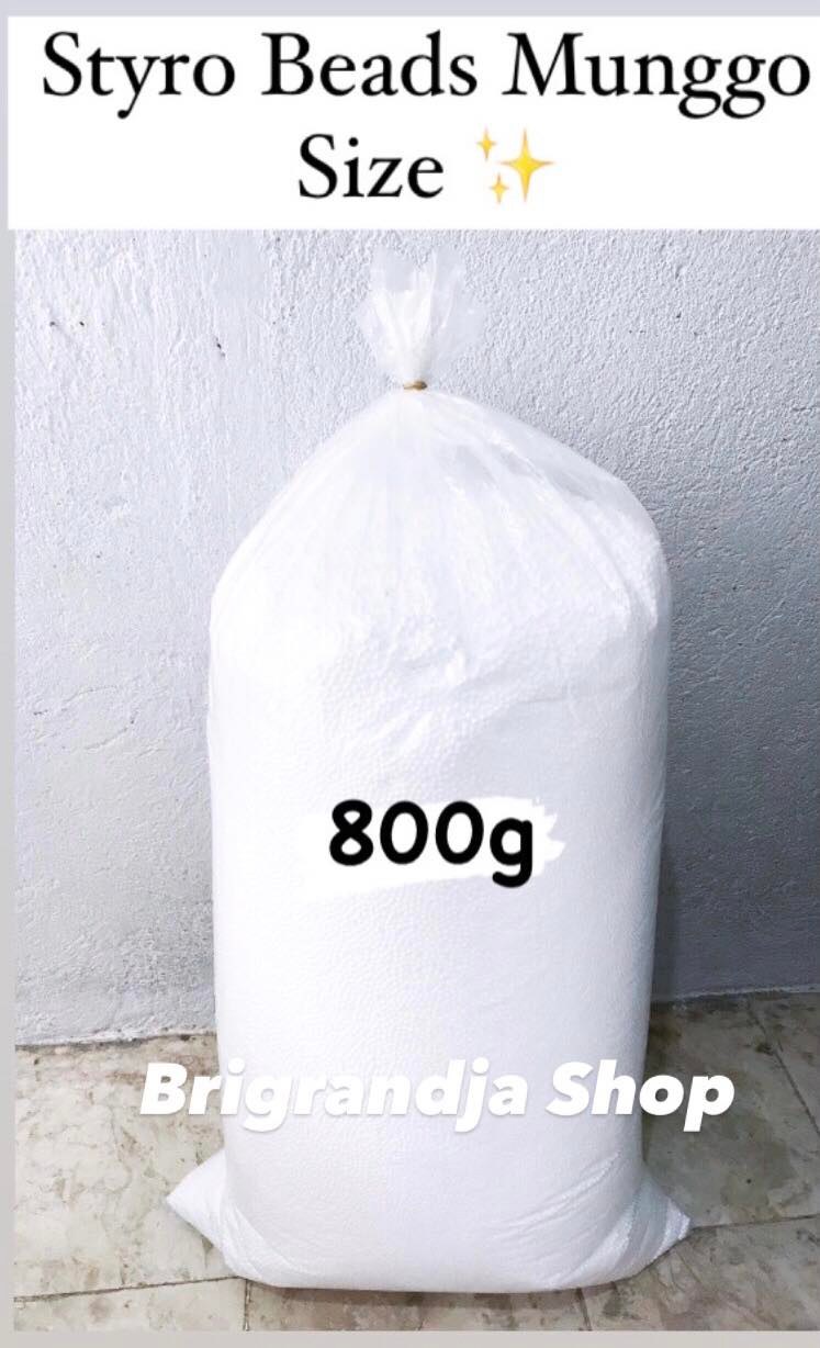 White Styro Beads for Bean Bags/ Bean Bag Fillers 800g Munggo Size Now ...
