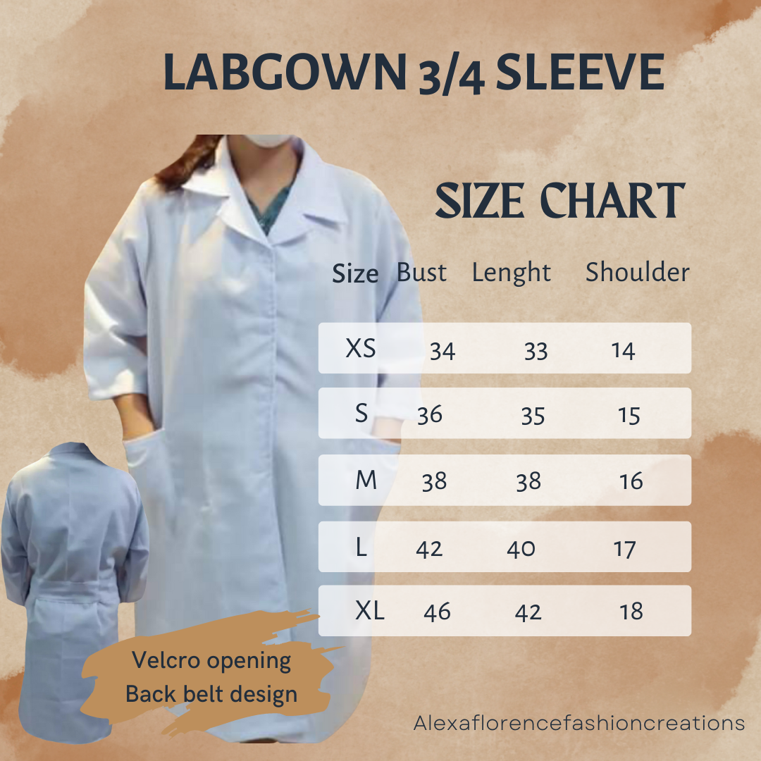 Lab gown / lab coat / nurse coat / doctor coat / lab tech white Katrina ...