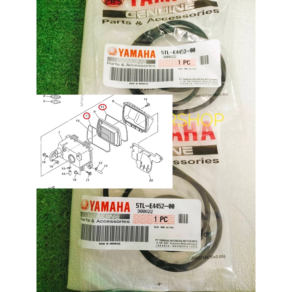 air box MIO SPORTY / AMORE / MIO 1 100 GENUINE YAMAHA | Lazada PH