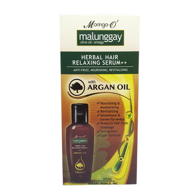 MORINGA Moringa-O2 Herbal Hair Relaxing Serum with Argan Oil (Leave-on ...