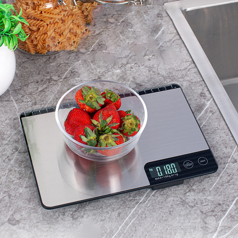 Digital Scale 15kg/1g Rechargeable Electric Kitchen Scale High ...