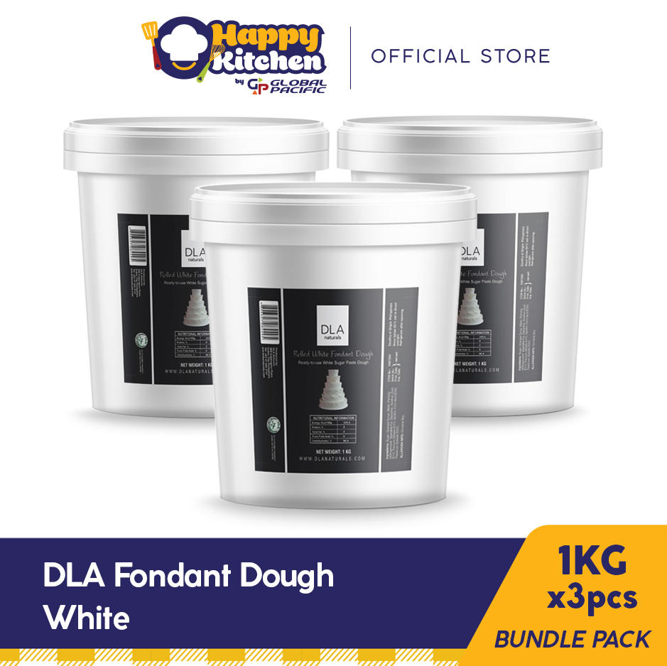 DLA Fondant Dough White 1kg Set of 3 | Lazada PH