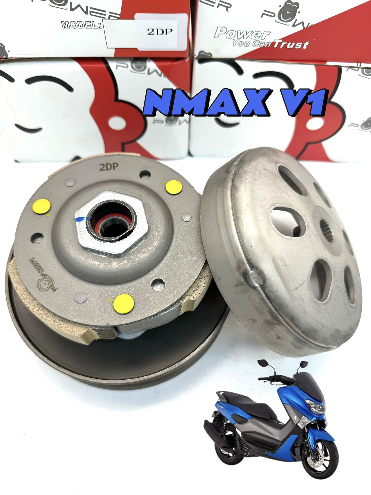 M.POWER CLUTCH ASSEMBLY SET FOR YAMAHA NMAX V1(2DP) / AEROX V1 V2 NMAX ...