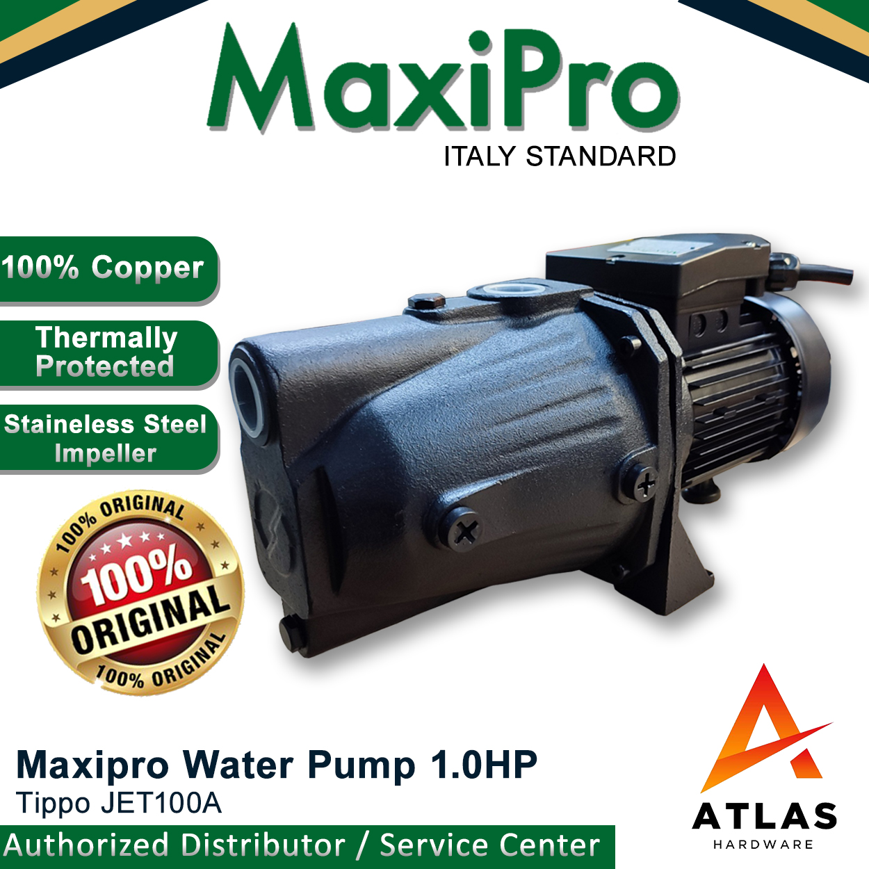 Maxipro Elecrtic Water Pump 1.0Hp JET100A | Lazada PH