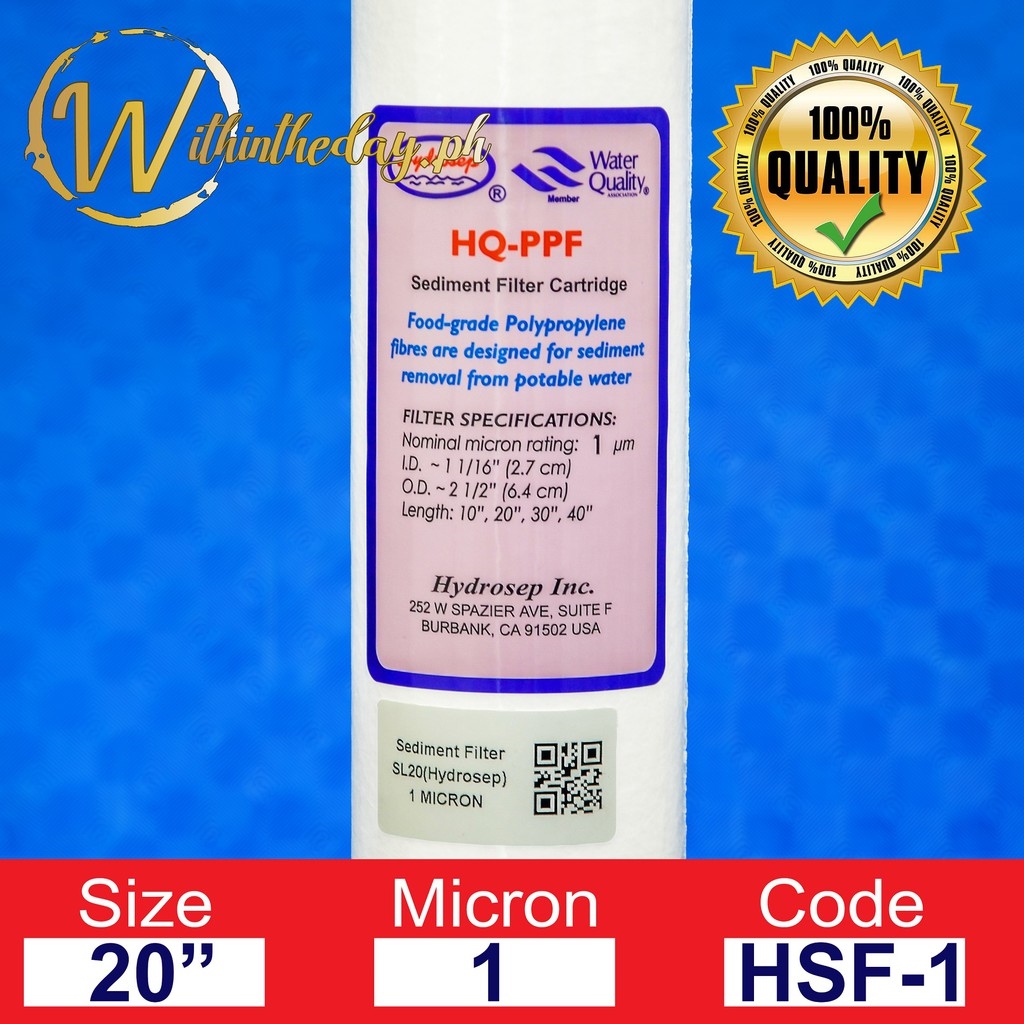 Hydrosep Sediment Water Filter 20 inch 1 micron Original High Quality ...