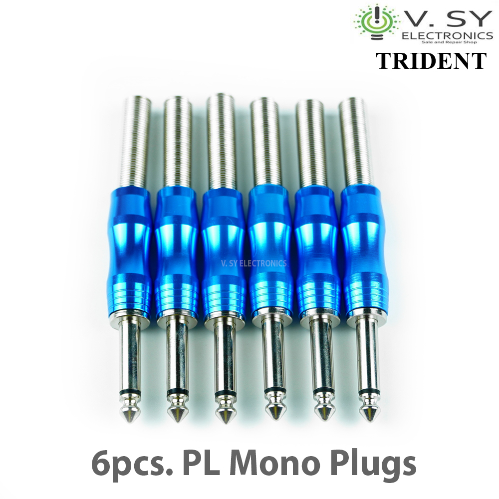 6pcs. Pack Original Trident Male PL PL55 Plug Connector Mono Heavy Duty ...