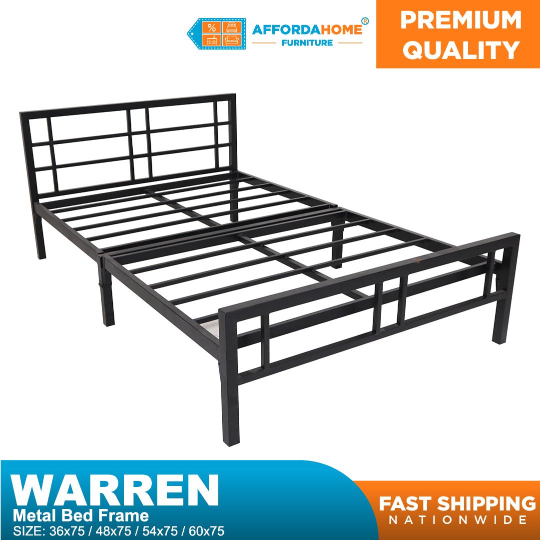 WARREN METAL BED FRAME DURABLE STEEL POWDER COATED - Affordahome ...