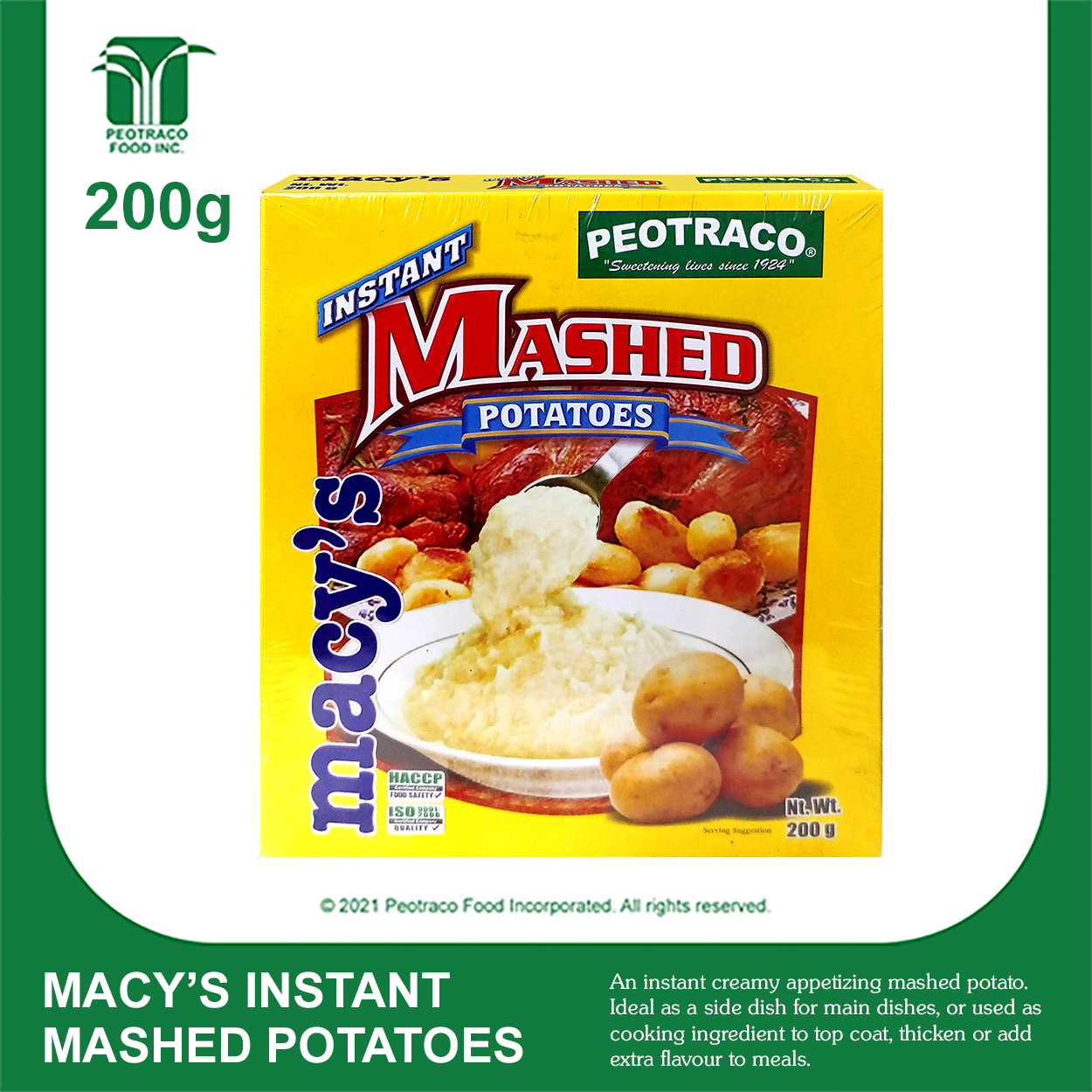 Peotraco Macy's Mashed Potatoes 200g | Lazada PH