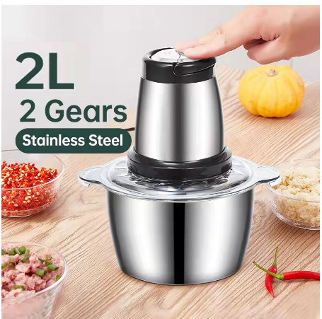 Electric Chopper Meat Grinder 304Stainless Steel Mincer Vegetable ...