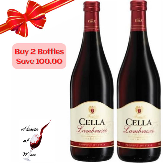 Fratelli Cella - Lambrusco dell'Emilia Rosso | Italian Red Wine | 750ml ...