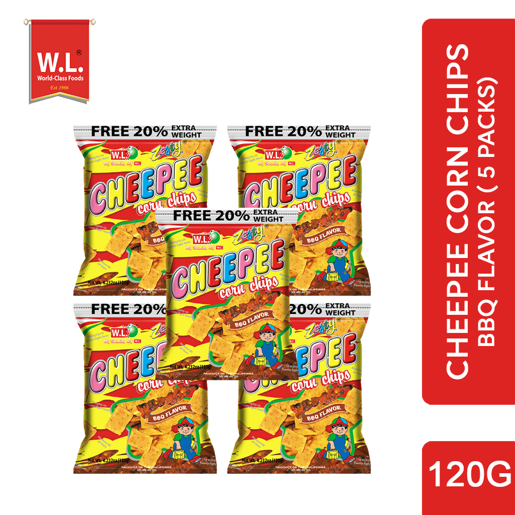 WL FOODS Cheepee Corn Chips 120g packed by 5's | Lazada PH
