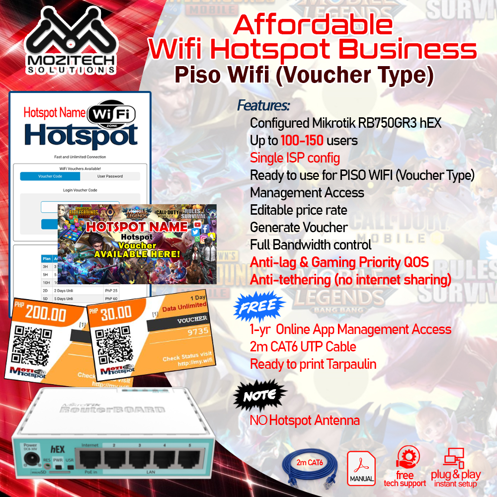 Mikrotik HEX GR3 - Ready to use for Piso Wifi Business | Lazada PH