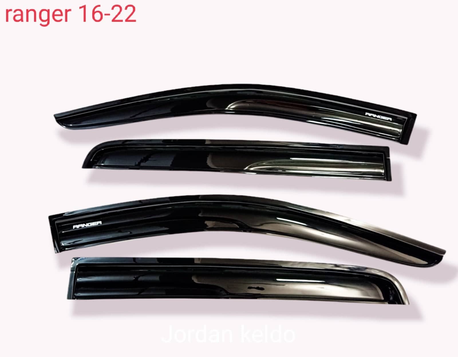 Ford Ranger 2016-2022 Thick Rain Visor / Rain Gutter Protector | Lazada PH