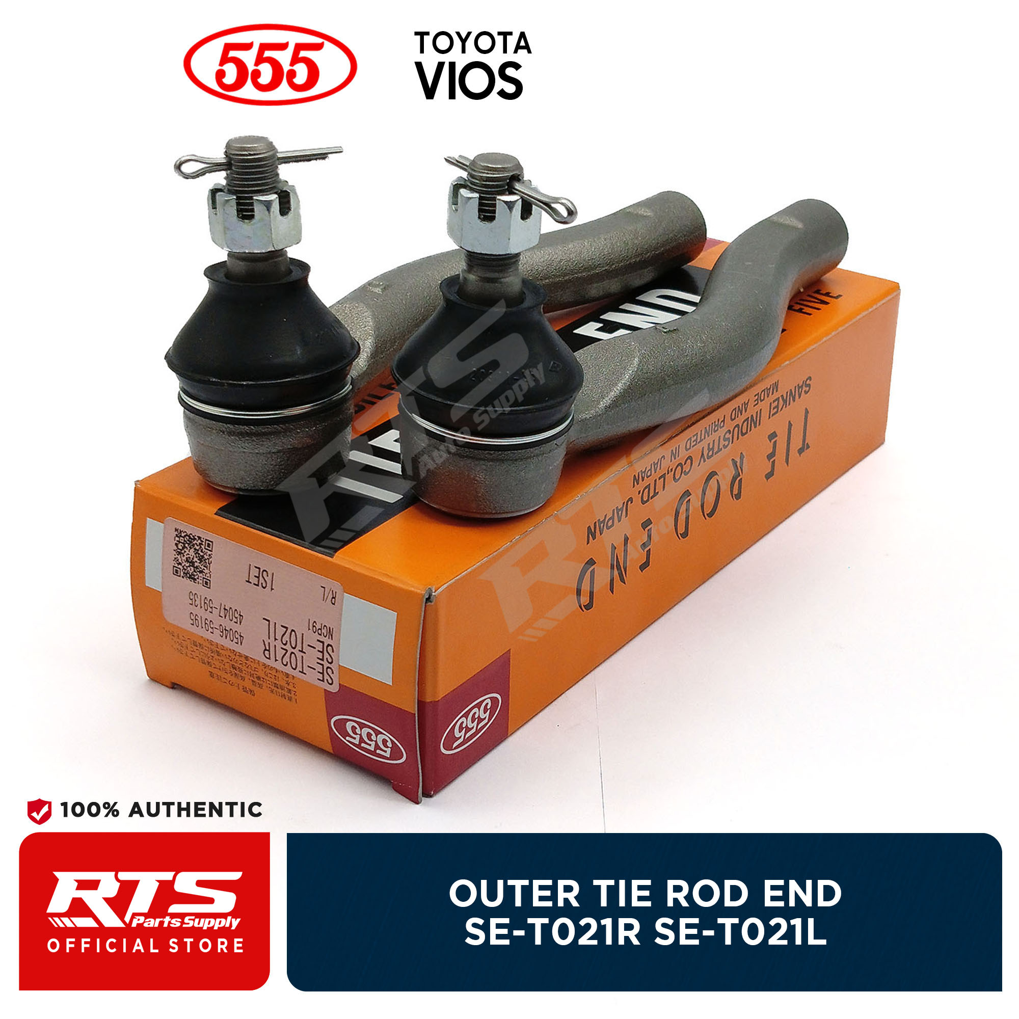 555 SE-T021R SE-T021L Outer Tie rod end Toyota Vios 2007 - 12 / 45046 ...
