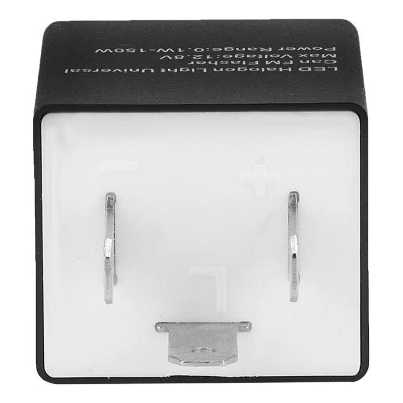 LED Flasher Relay, 12V 3-PIN Adjustable LED Flasher Relay Turn Signal ...