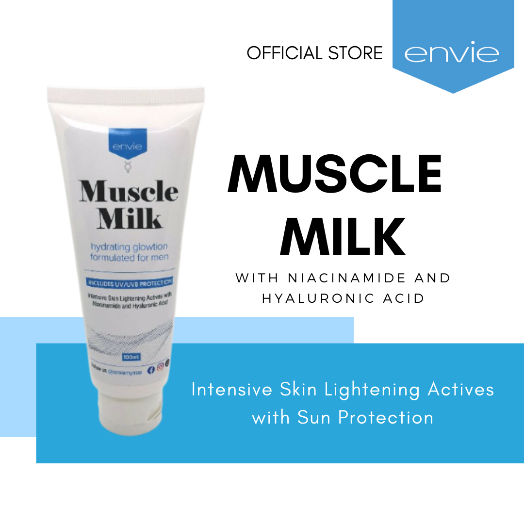 Envie Muscle Milk for Men w/ Niacinamide and Hyaluronic Acid for ...