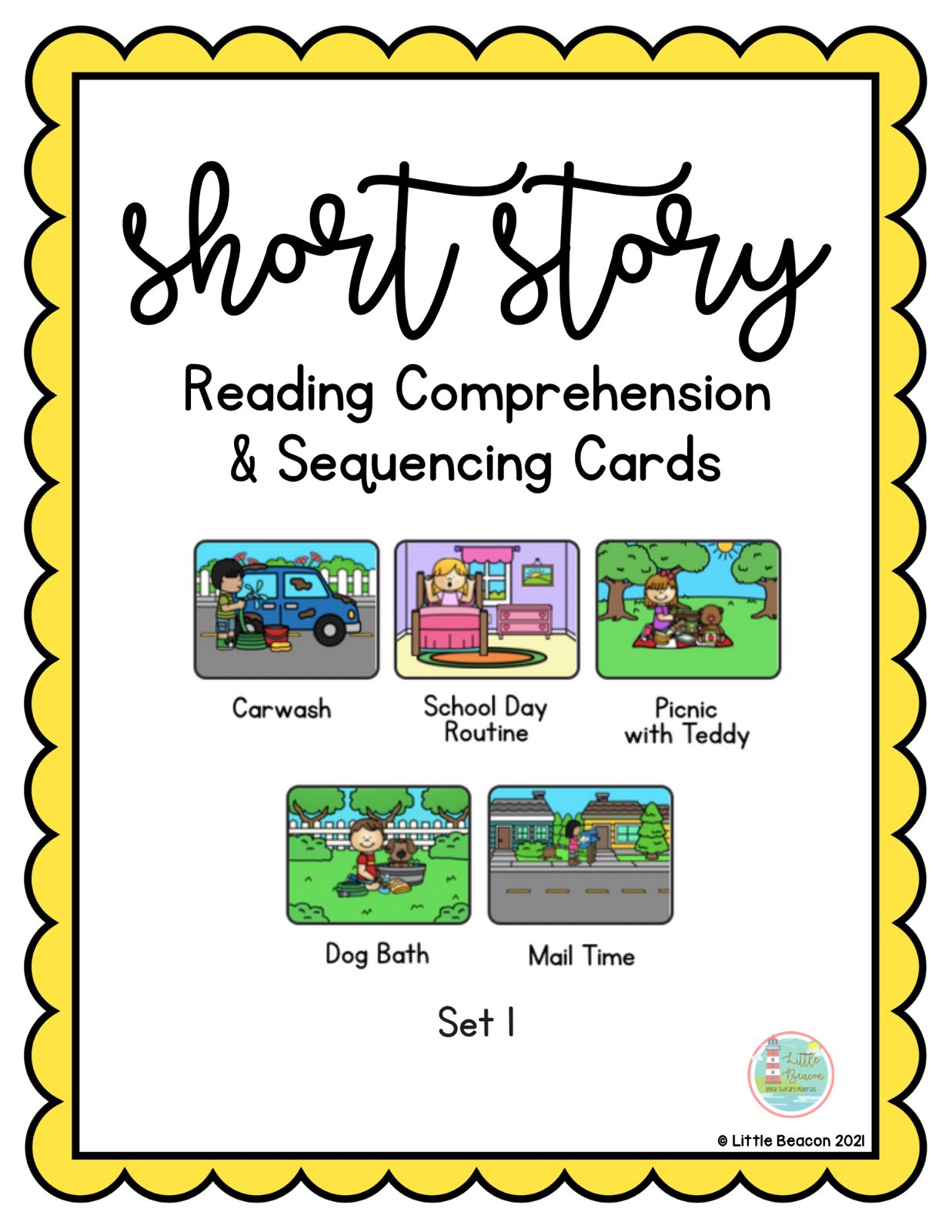 Short Stories Reading Comprehension and Sequencing Cards for SpEd ...