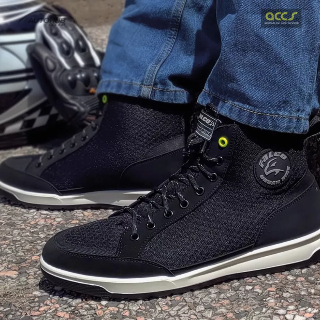FALCO AIRFORCE (URBAN AIR-TECH) BLACK | Motorcycle Shoes | Lazada PH