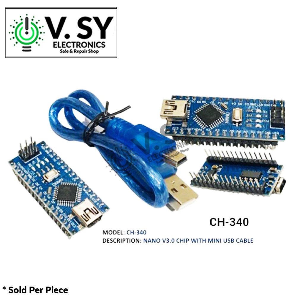 Arduino NANO CH340 soldered Male Headers | Lazada PH