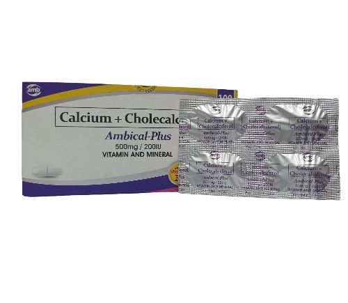 Ambical Plus Vitamin D Calcium Cholecalciferol Bone Health Osteoporosis ...